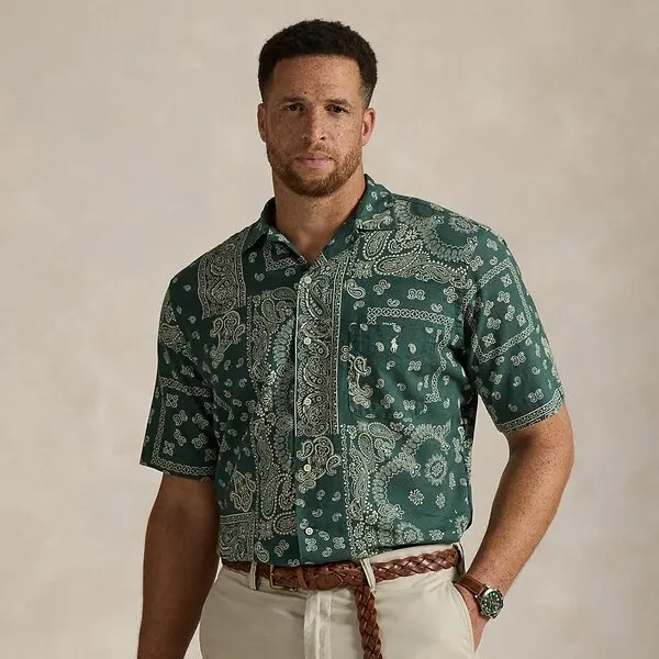 Ralph Lauren Bandanna-Print Camp Shirt In Patchwork Bandana - 42